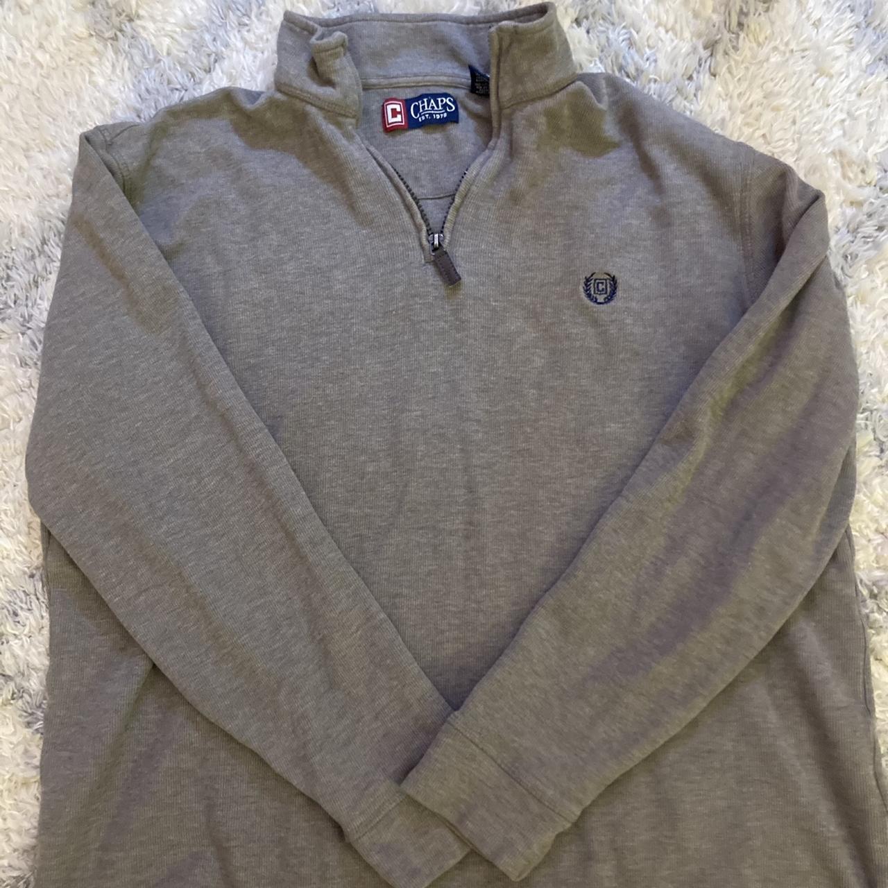 Quarter Zip Jacket -chaps brand -size large -only... - Depop