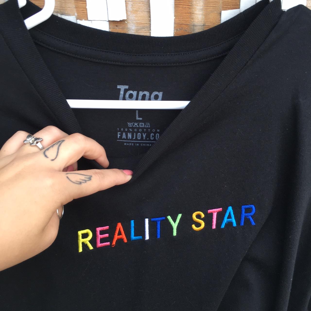 Tana Mongeau Fanjoy merch t-shirt. Size L, 100%... - Depop