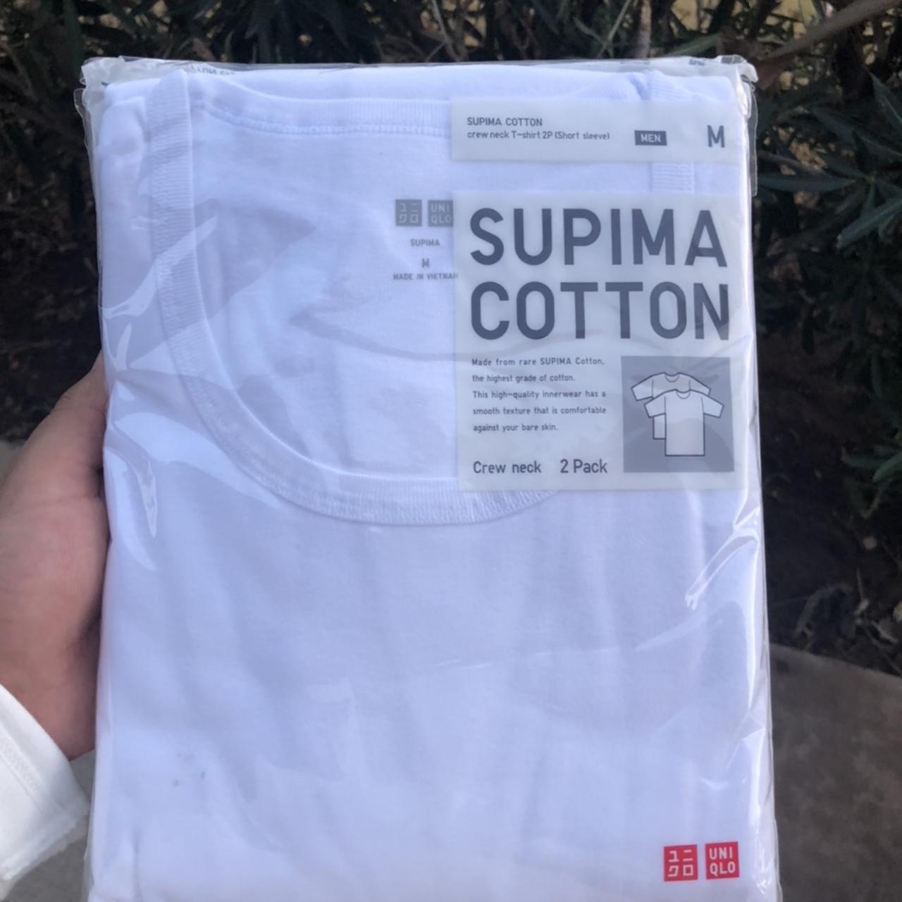 Uniqlo perfect tee supima cotton tee one shirt size... - Depop