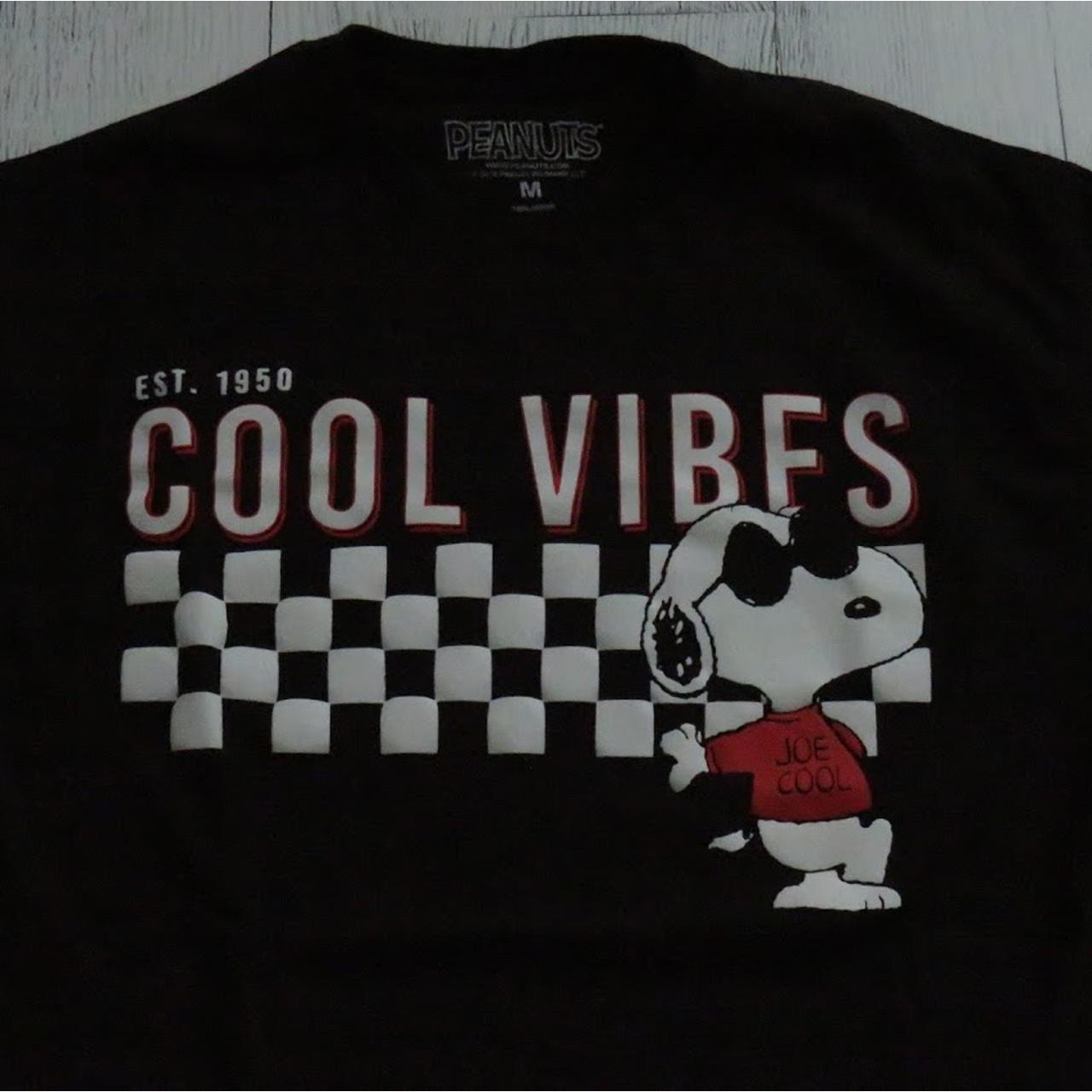 Cool Vibes Snoopy tee super clean and simple graphic... - Depop
