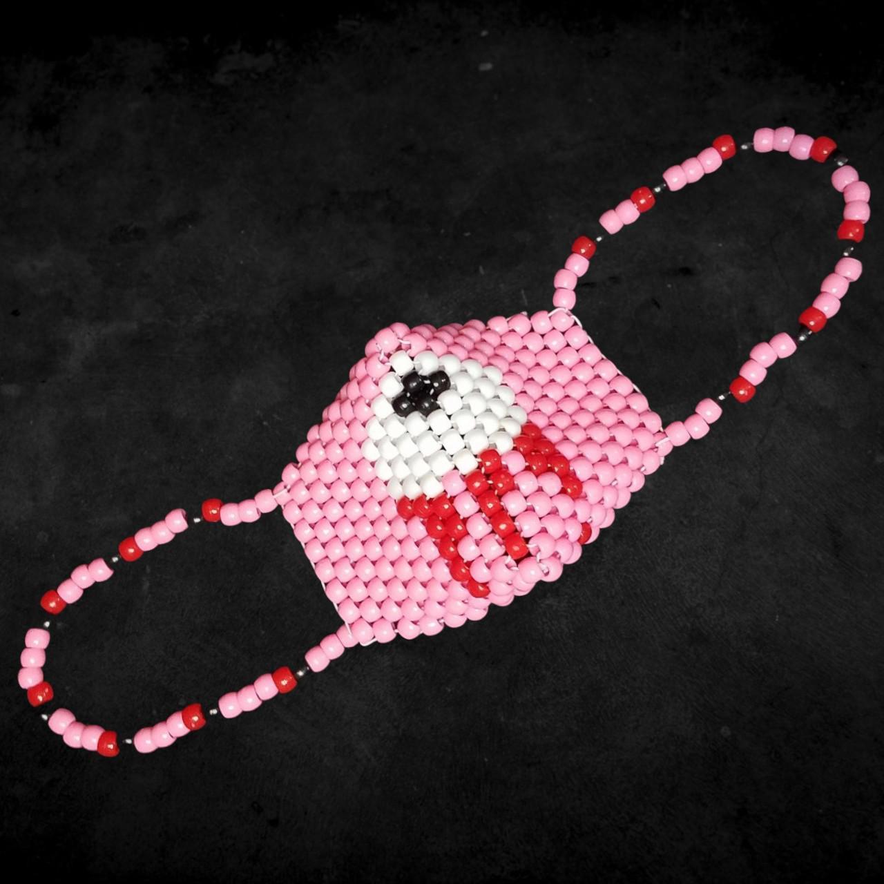 kandi mask customs!!!!!! 💖 🧡💛💚💙💜🖤 I can do any color... - Depop