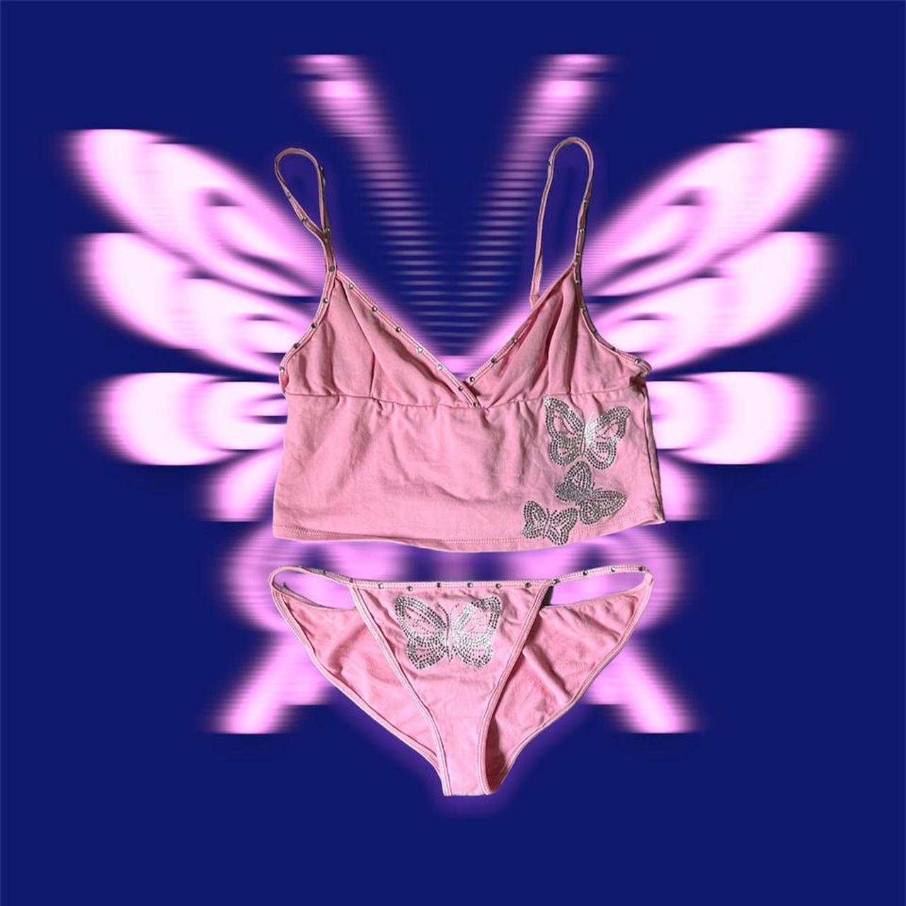 🦄 delia's @ dollskill pink & silver rhinestone studs... - Depop