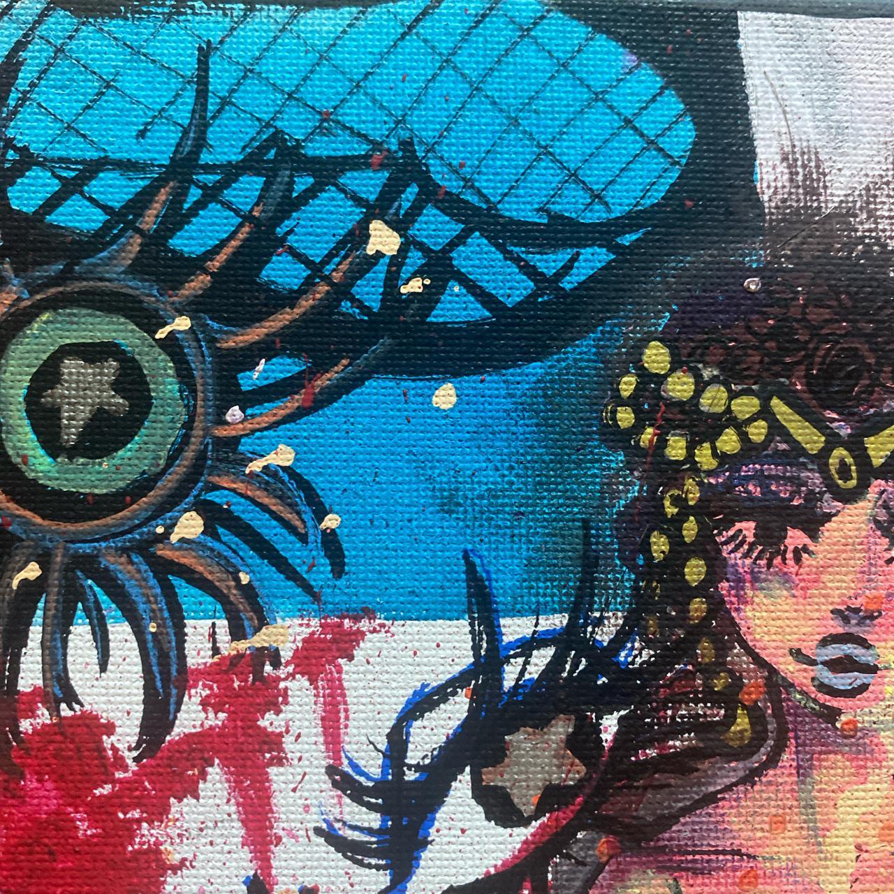 Made this lil painting,, different than what I’m... - Depop