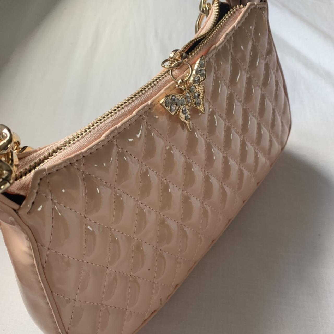 PLT pink shoulder bag, zip is a little stiff which... - Depop