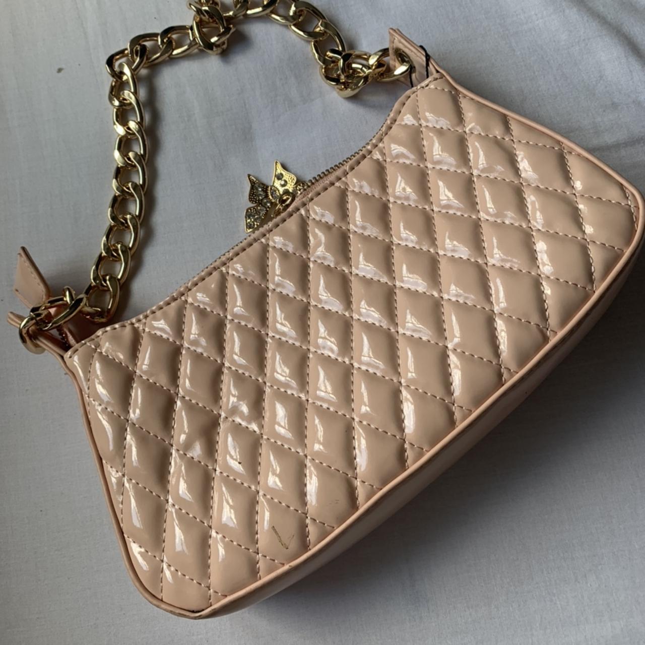 PLT pink shoulder bag, zip is a little stiff which... - Depop