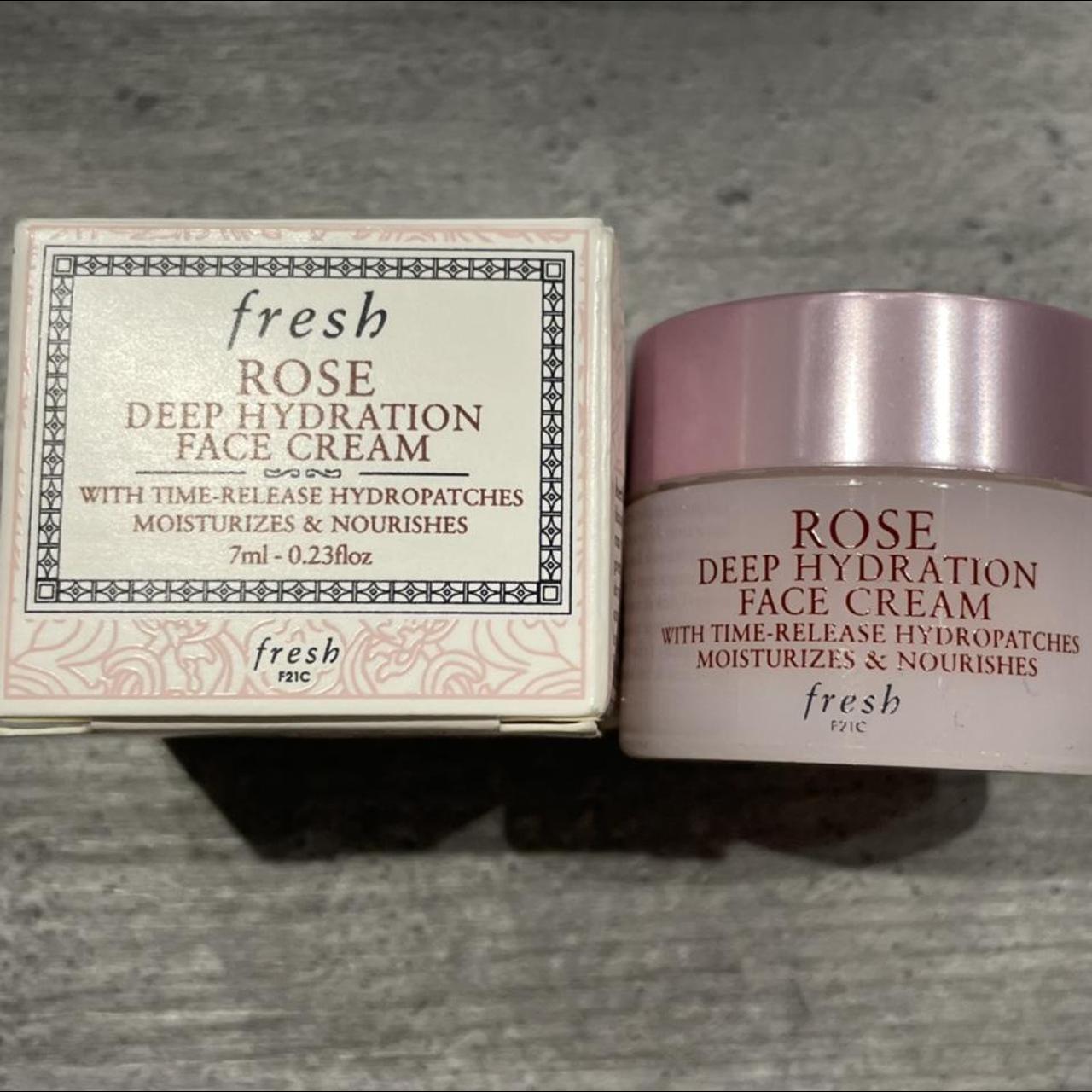 Fresh rose deep hydration face cream Size: 7ml /... | Depop