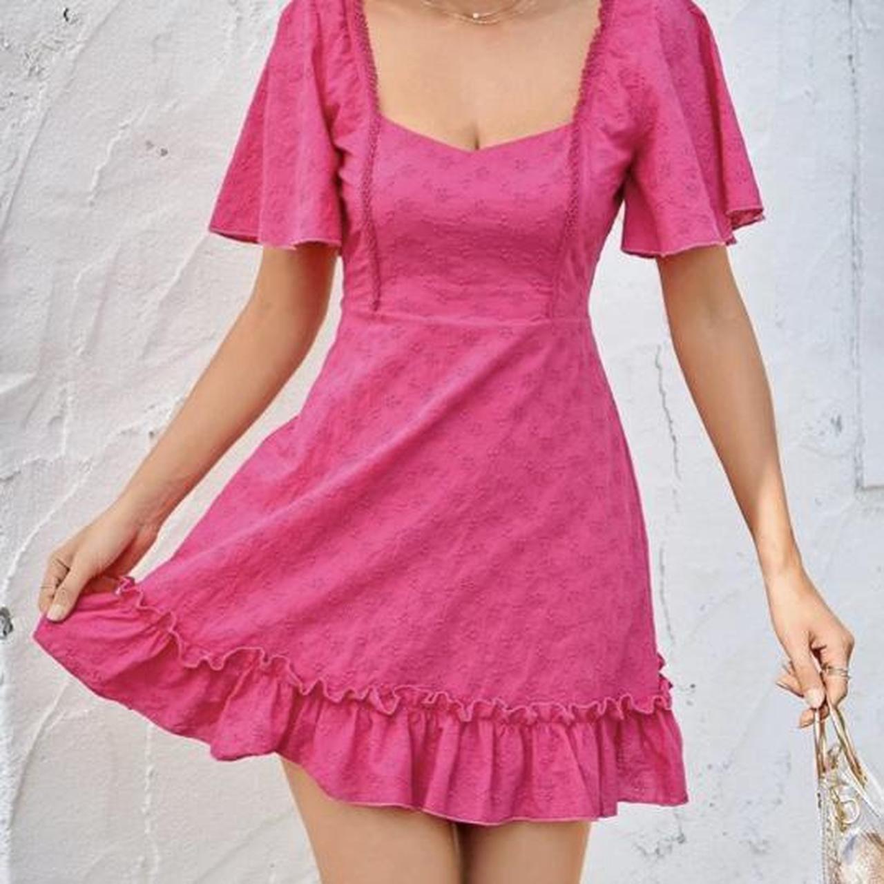-super cute pink flowy dress -one of the many... | Depop