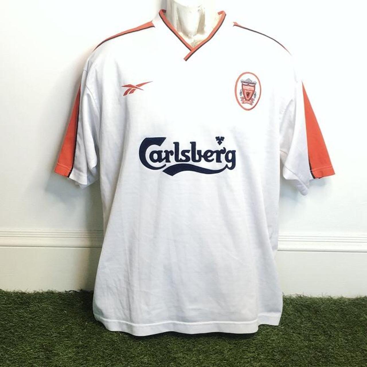 Rare Official Reebok Liverpool away football shirt.... - Depop