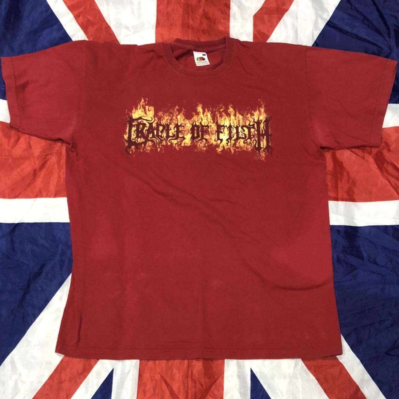 Vintage faded cradle of filth tshirt size large... | Depop