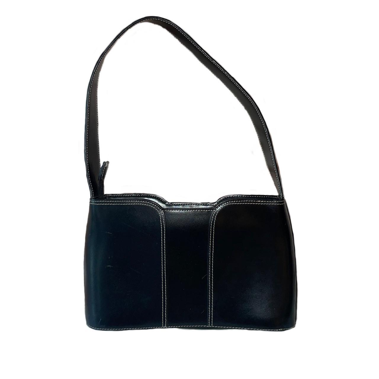 Kenneth Cole Women's Black and White Bag | Depop