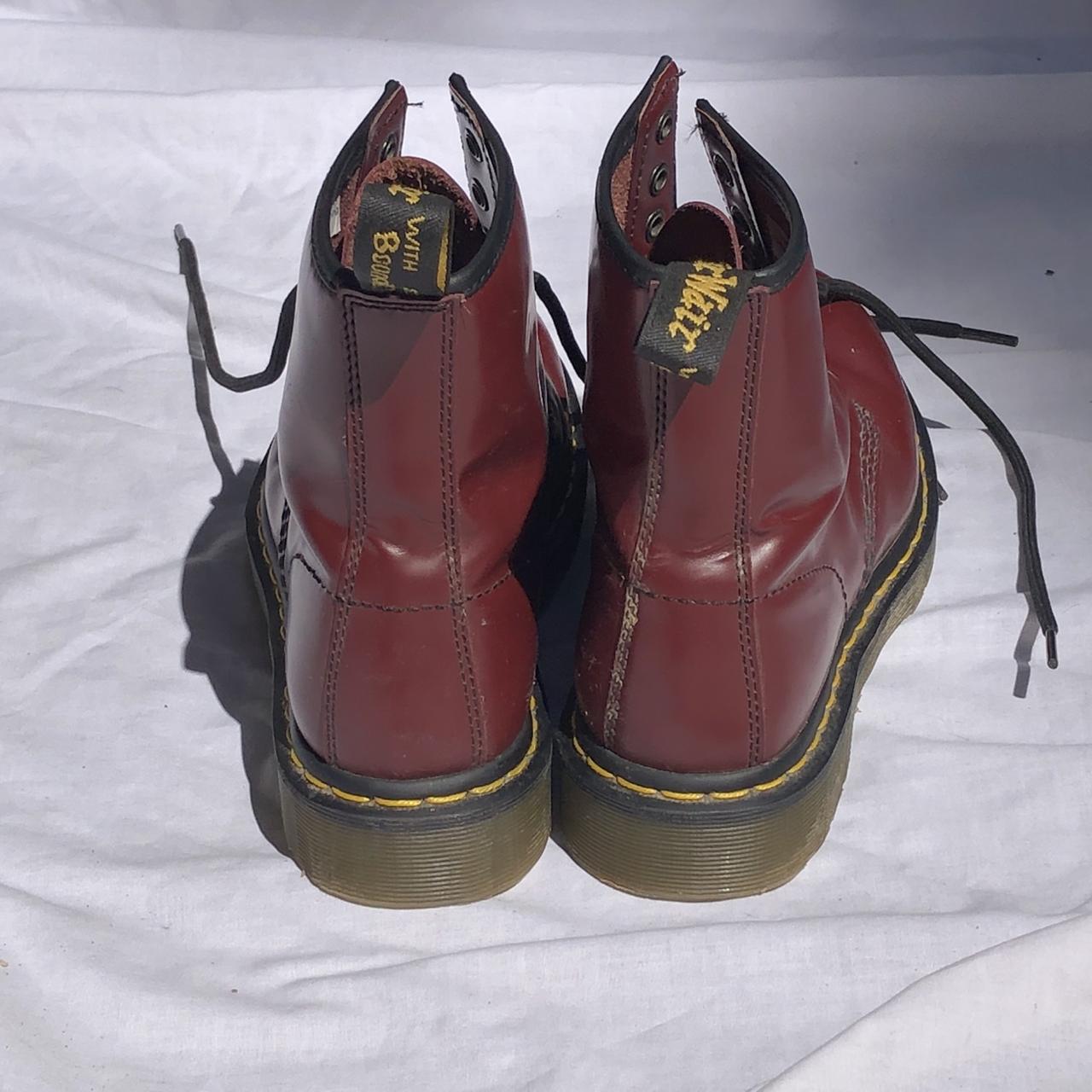 Doc Martens 1460 Cherry Red Boot UK6 condition... - Depop