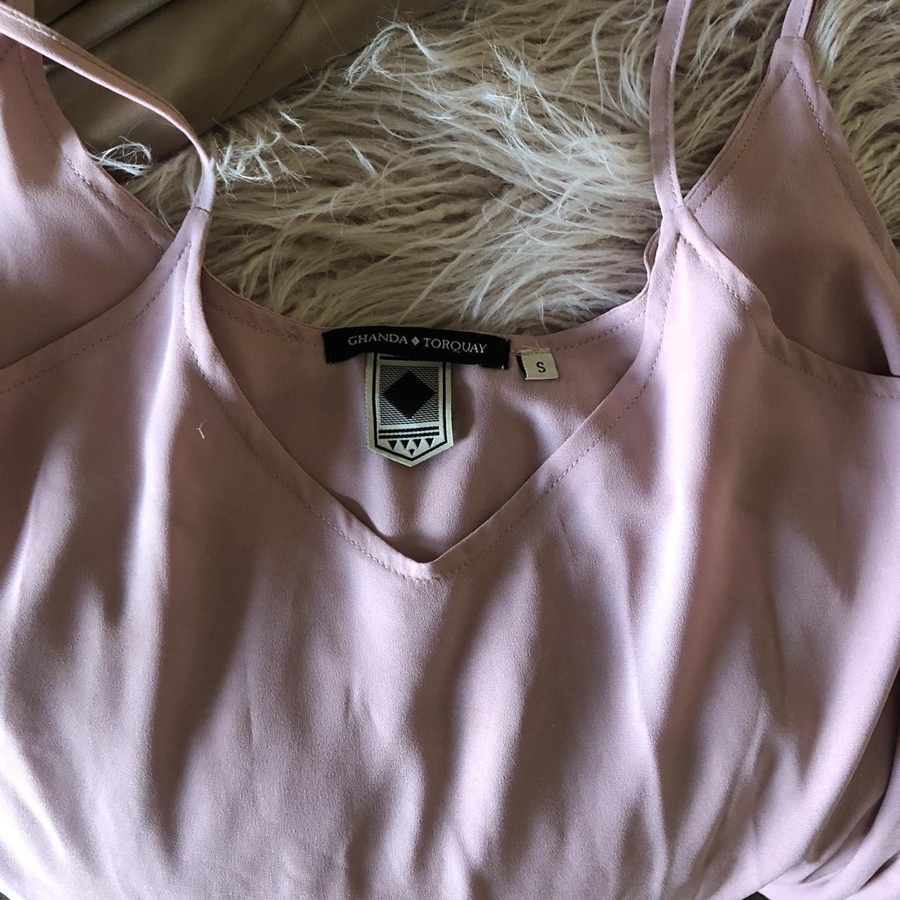GHANDA dusty pink slip dress. Perfect condition.... - Depop