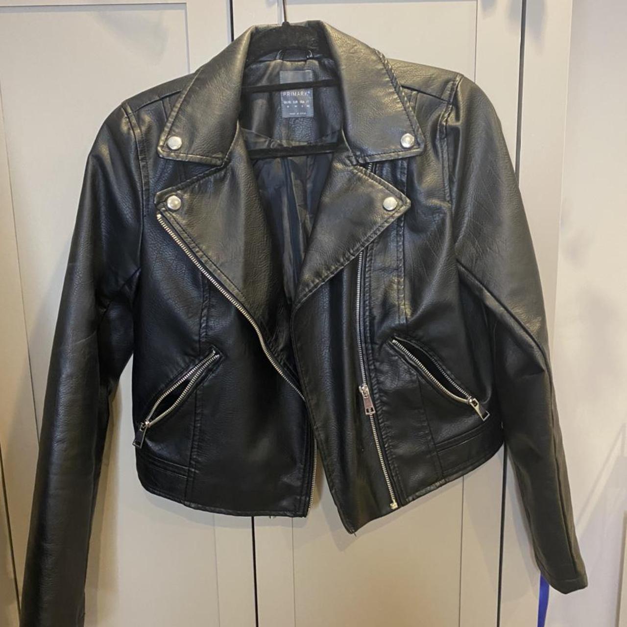 Primark let her jacket, worn once. #leatherjacket... - Depop