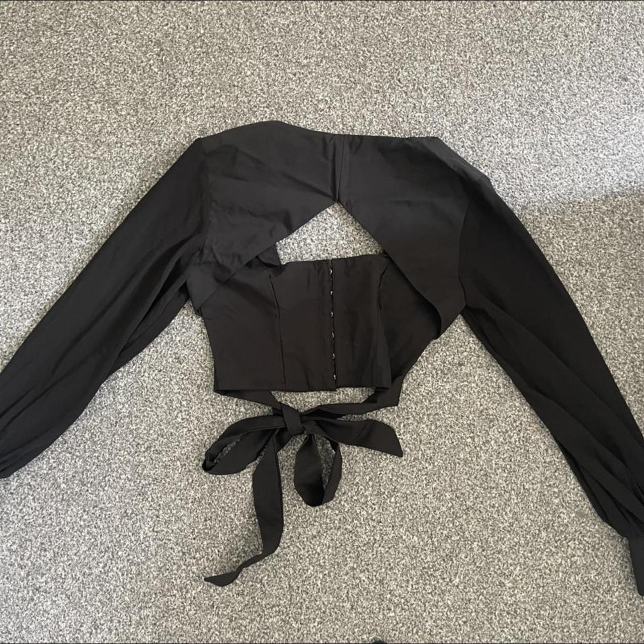 Tiger mist black backless corset. Very flattering,... - Depop