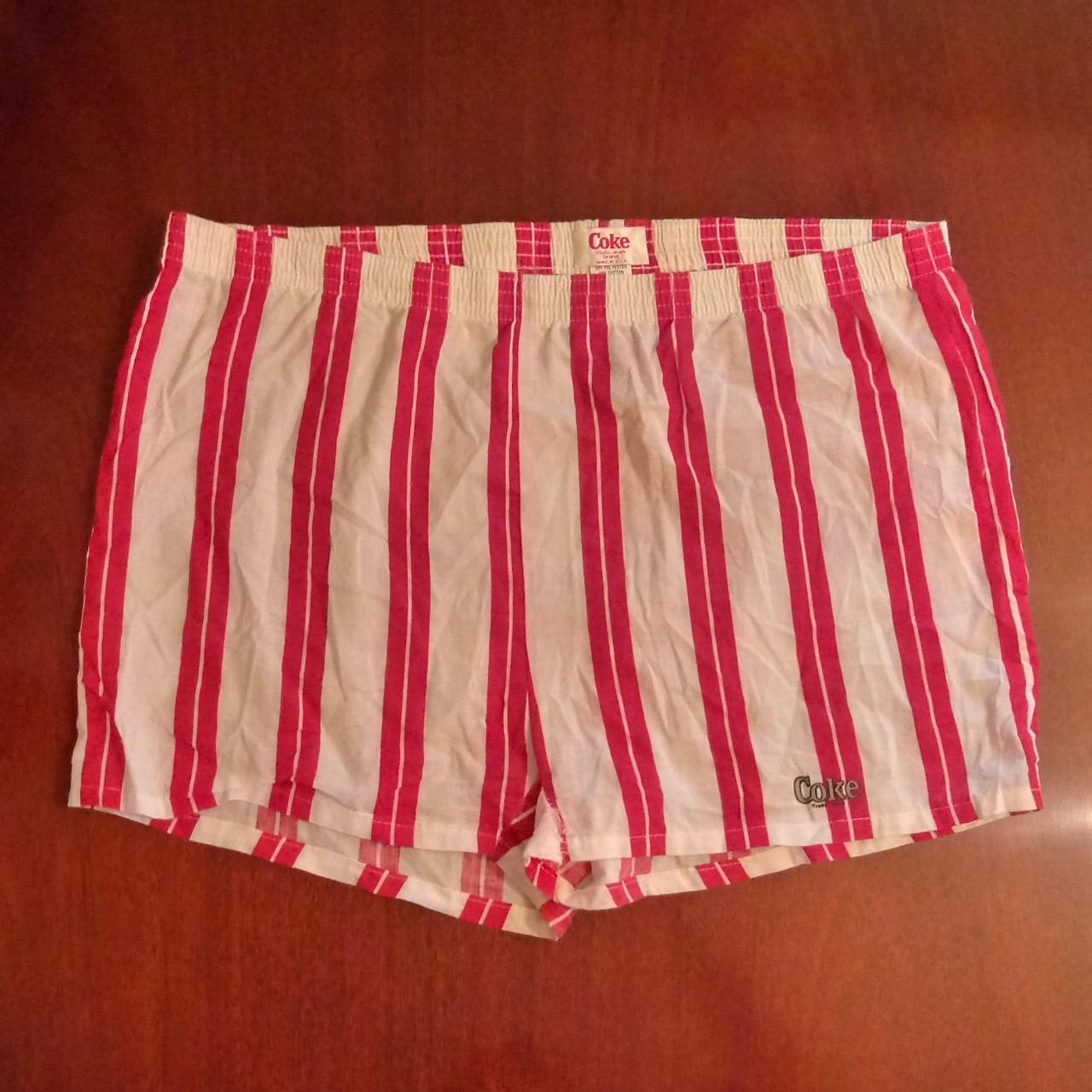 Vintage 80s Coca Cola Coke Boxer Shorts Mens X-Large... - Depop