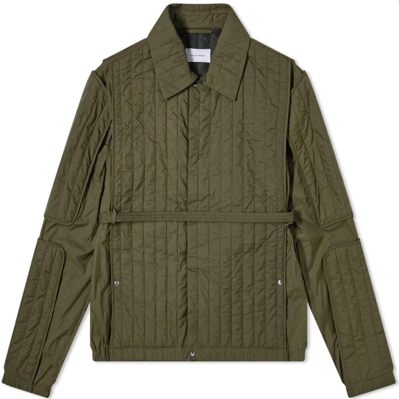 💚 AW21 Craig Green Quilted Skin Jacket Green... - Depop