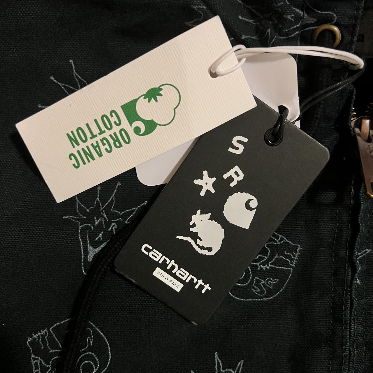 💚 Carhartt WIP x Stray Rats Hooded Jacket... - Depop