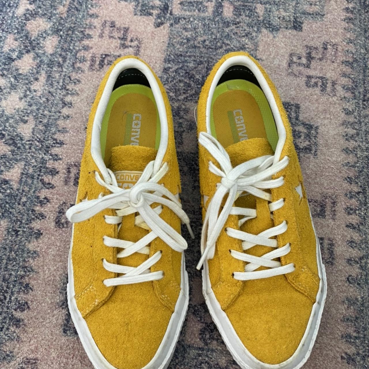 Converse One Star Yellow Suede - Depop