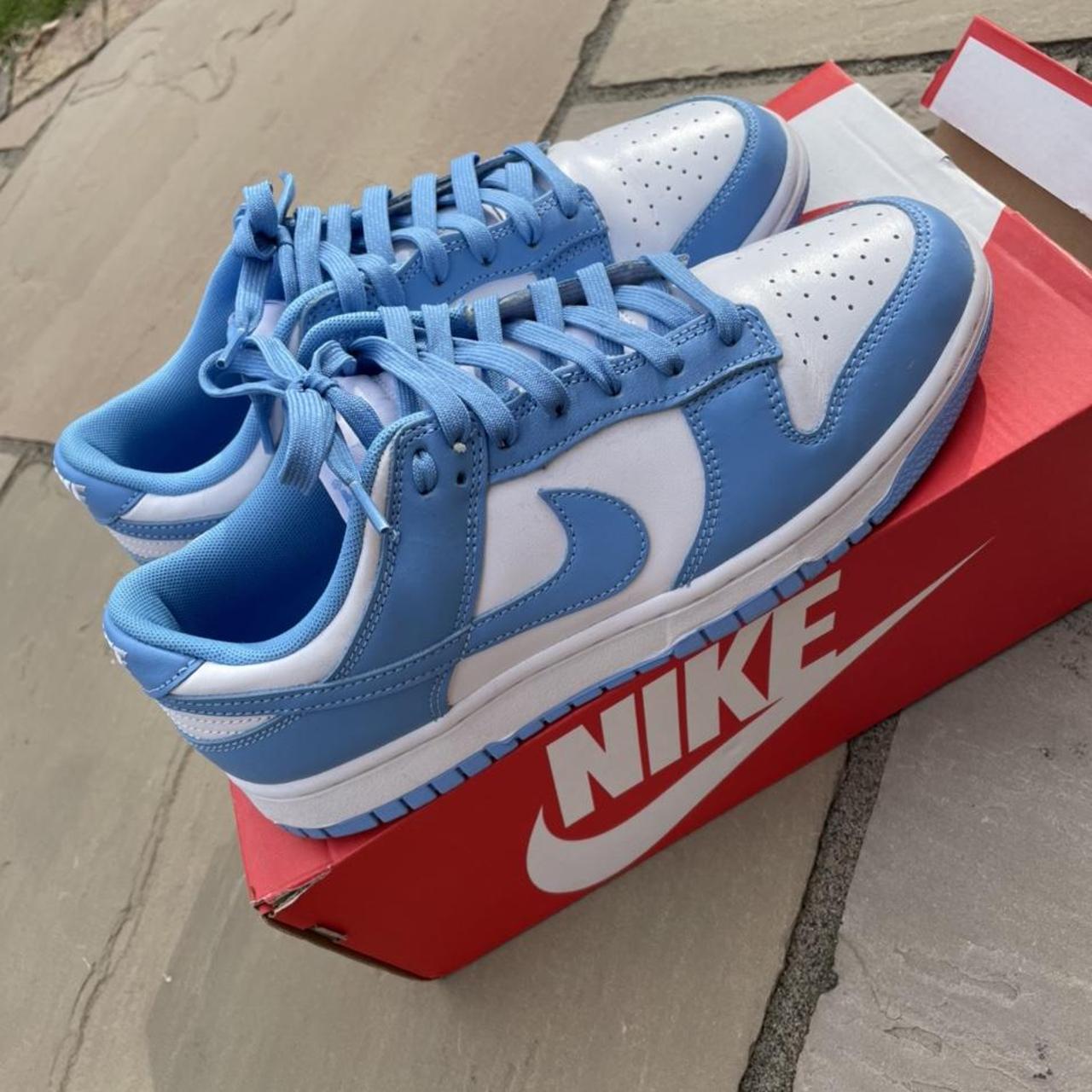 Nike Dunk Low UNC blue. 100% authentic. Perfect... - Depop