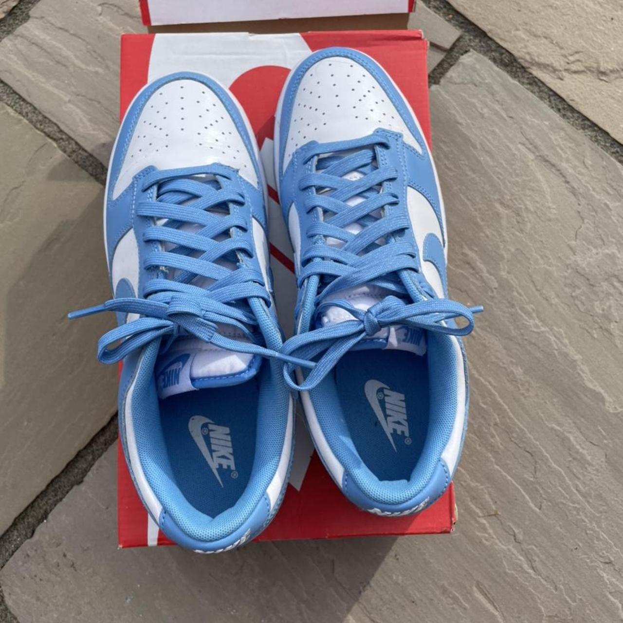 Nike Dunk Low UNC blue. 100% authentic. Perfect... - Depop