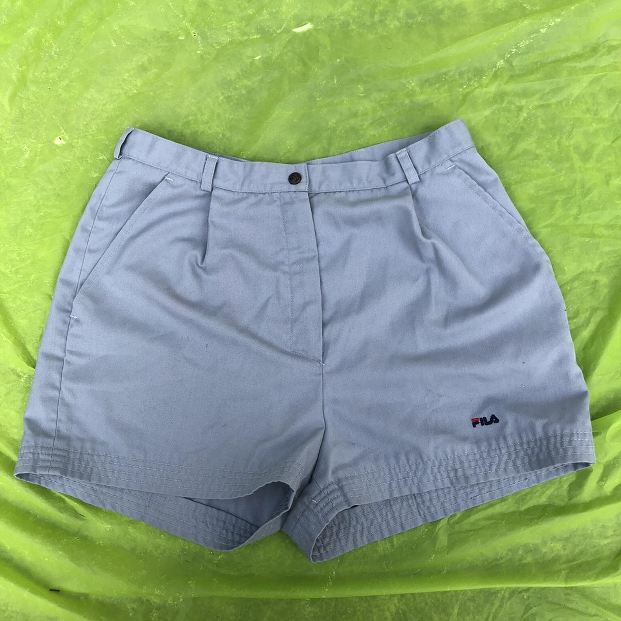 Files shorts Grey Fila vintage 80s/90s mid rise... - Depop