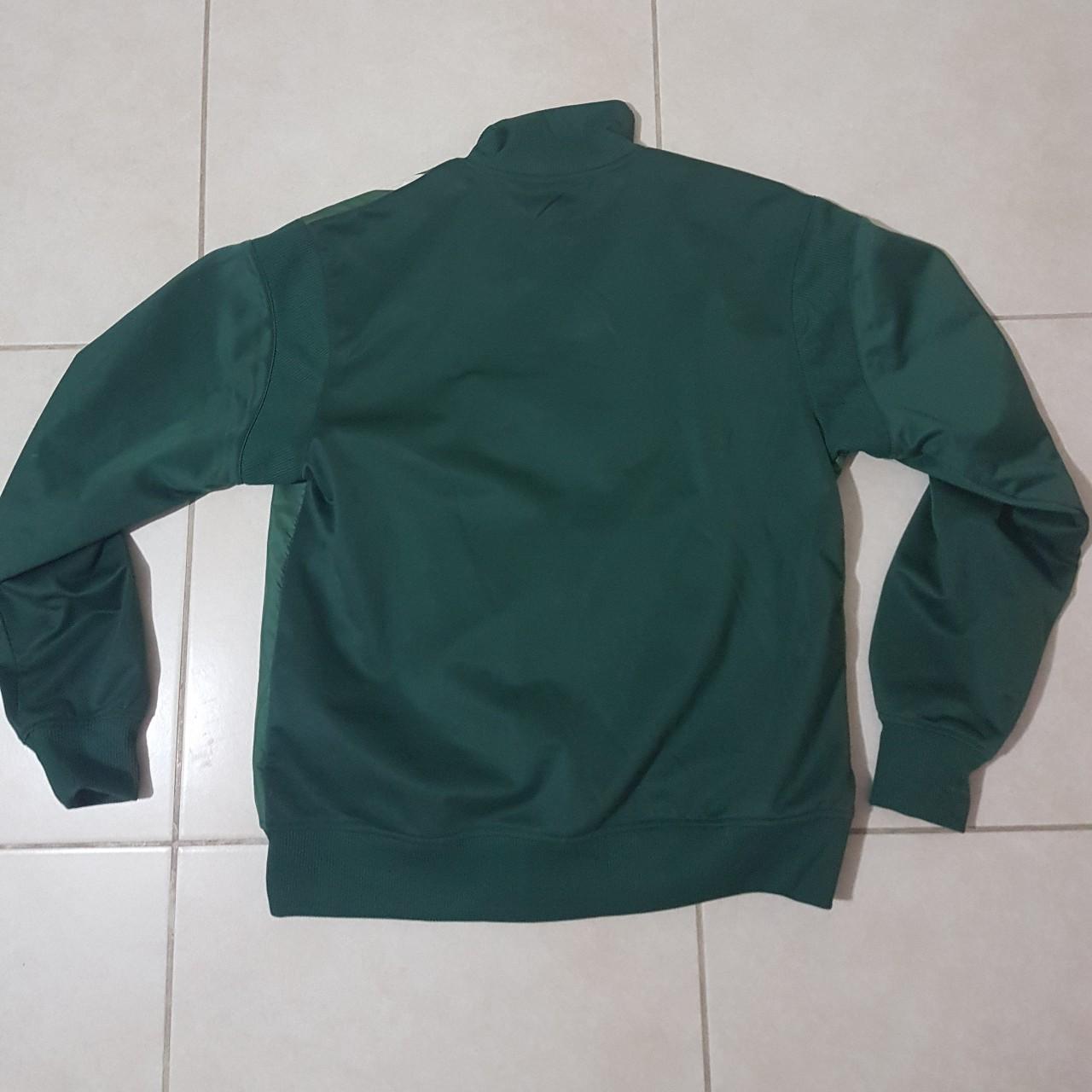 Volcom winter jacket nylon green with white strip on... - Depop