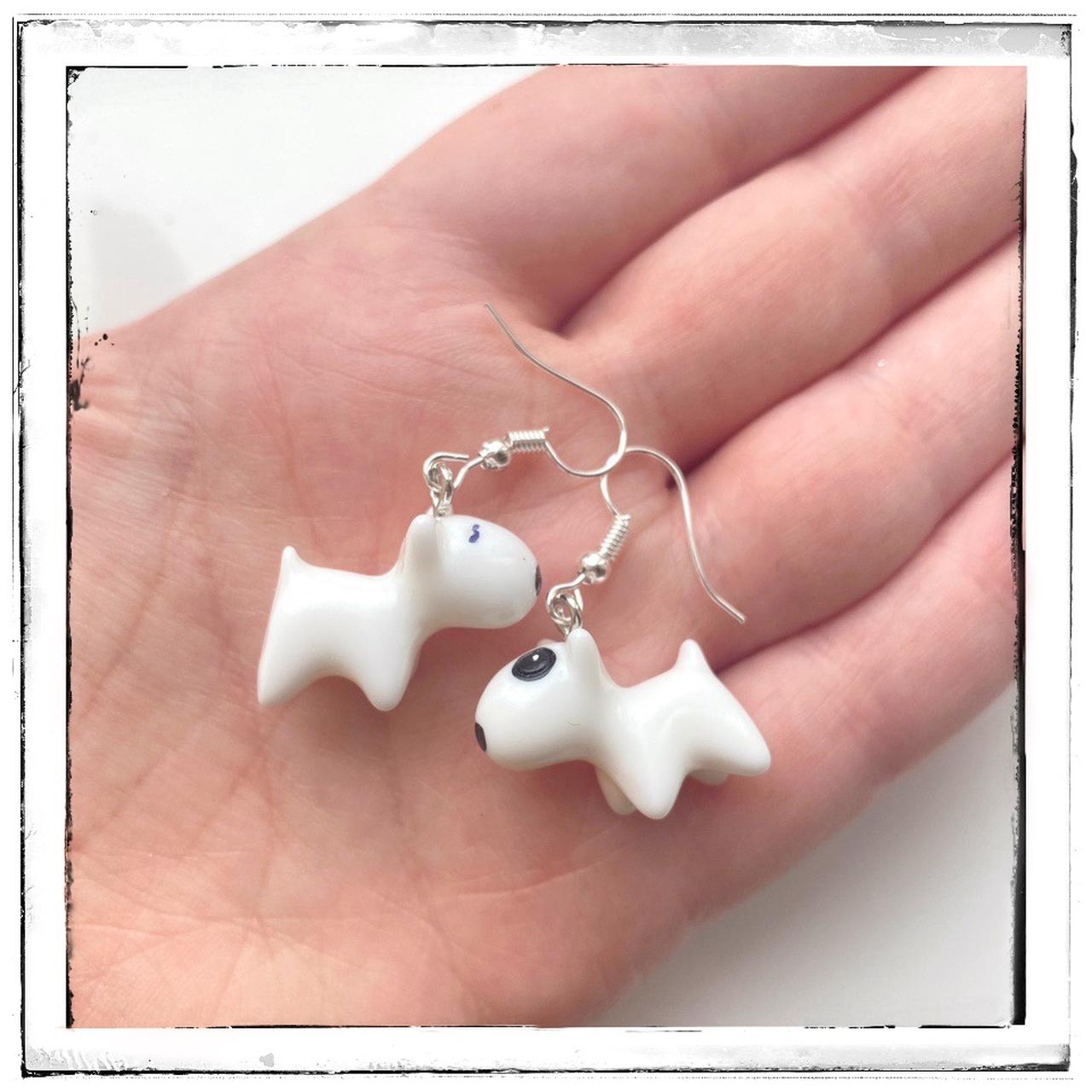 🐶 Dangly dog | puppy earrings 🐶 ️ Silver plated... - Depop