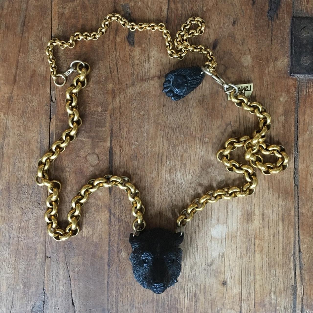 Lena Klax polar bear chain with paw. It is... - Depop