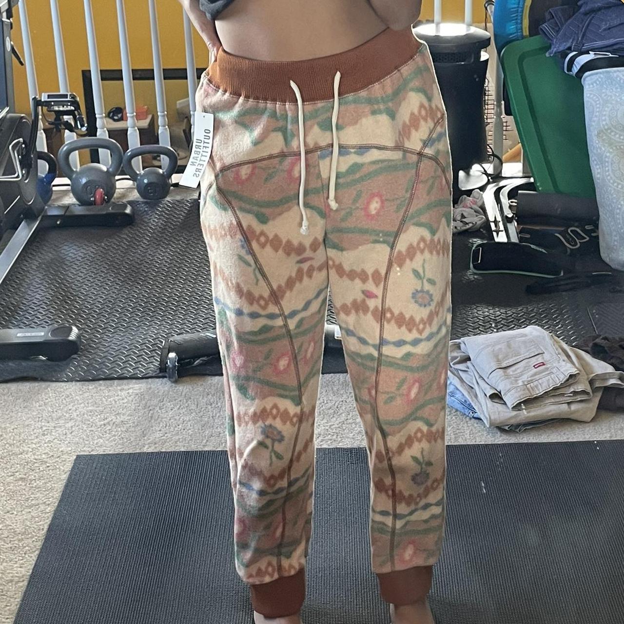 urban outfitters patterned sweatpants 🪸 size XS but... - Depop