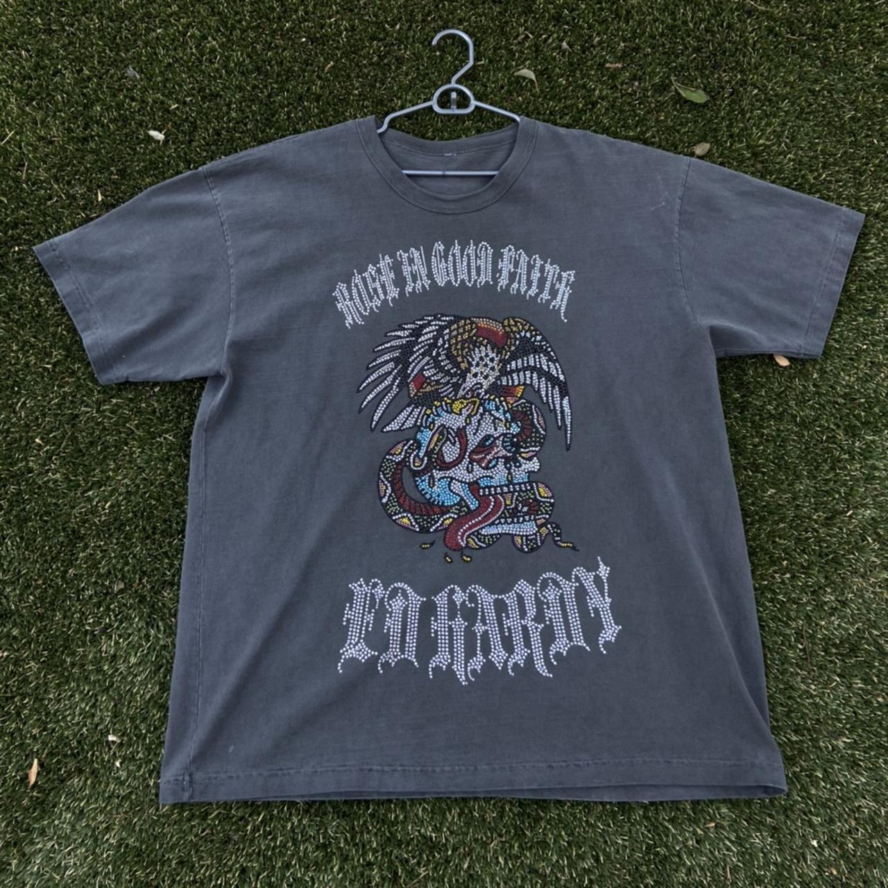 Rose in good faith x Ed hardy collaboration. Hand... - Depop