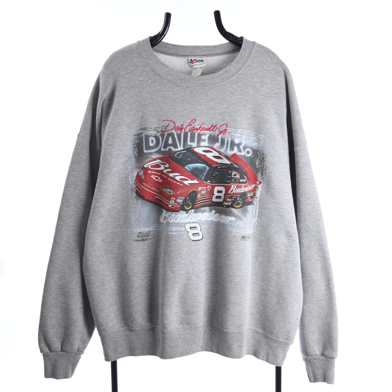 Heather Grey Dale Earnhardt Nascar Sweatshirt... - Depop