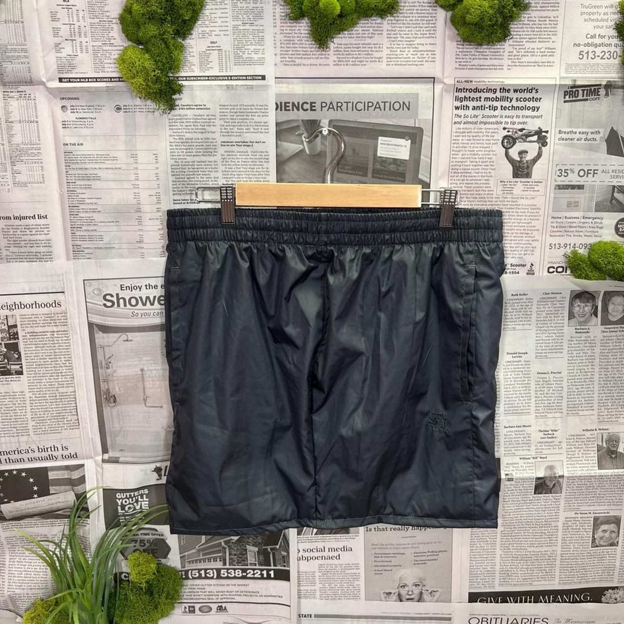 Grey mini windbreaker skirt Size: M 32-34... - Depop