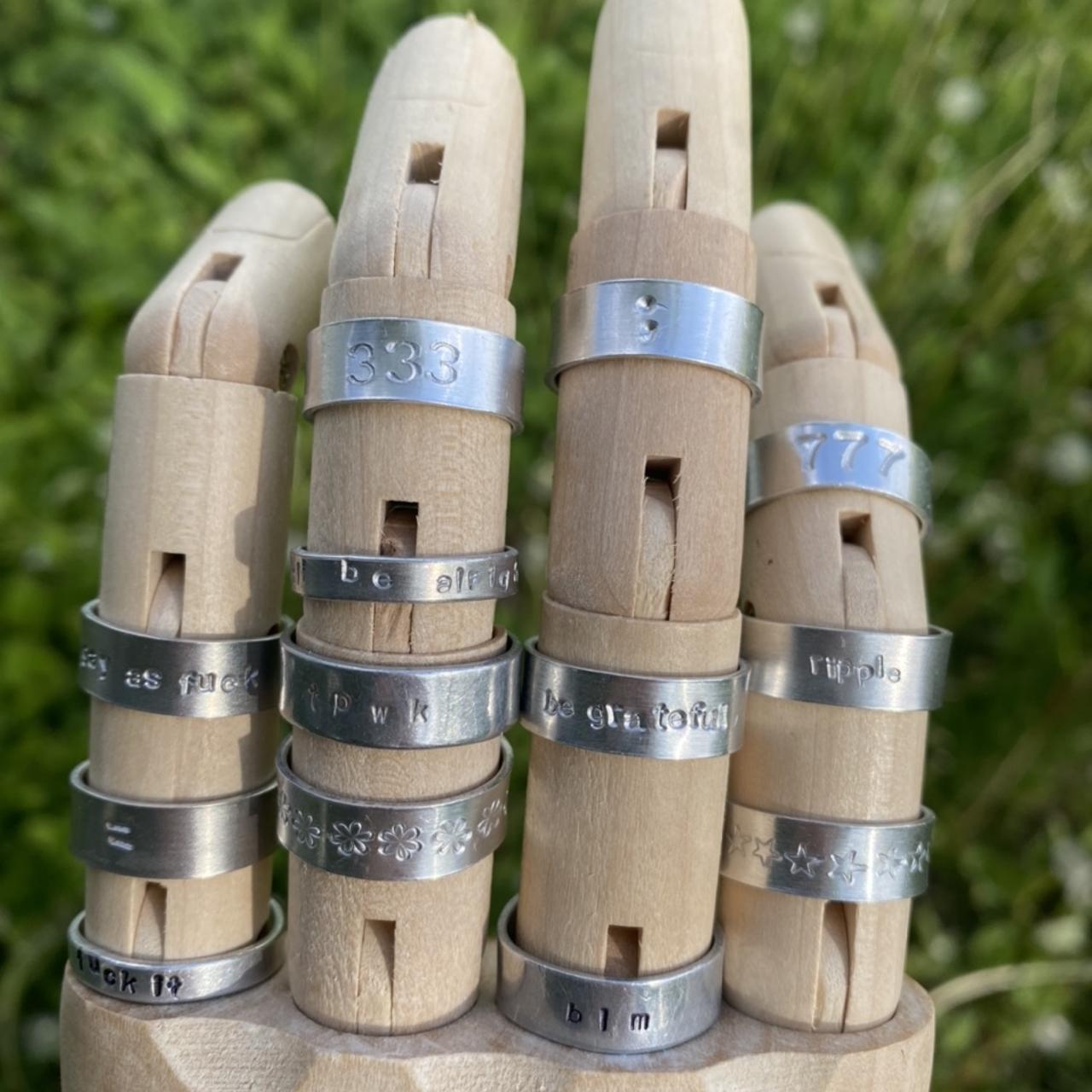 custom handmade rings :) -buy this post and then... - Depop