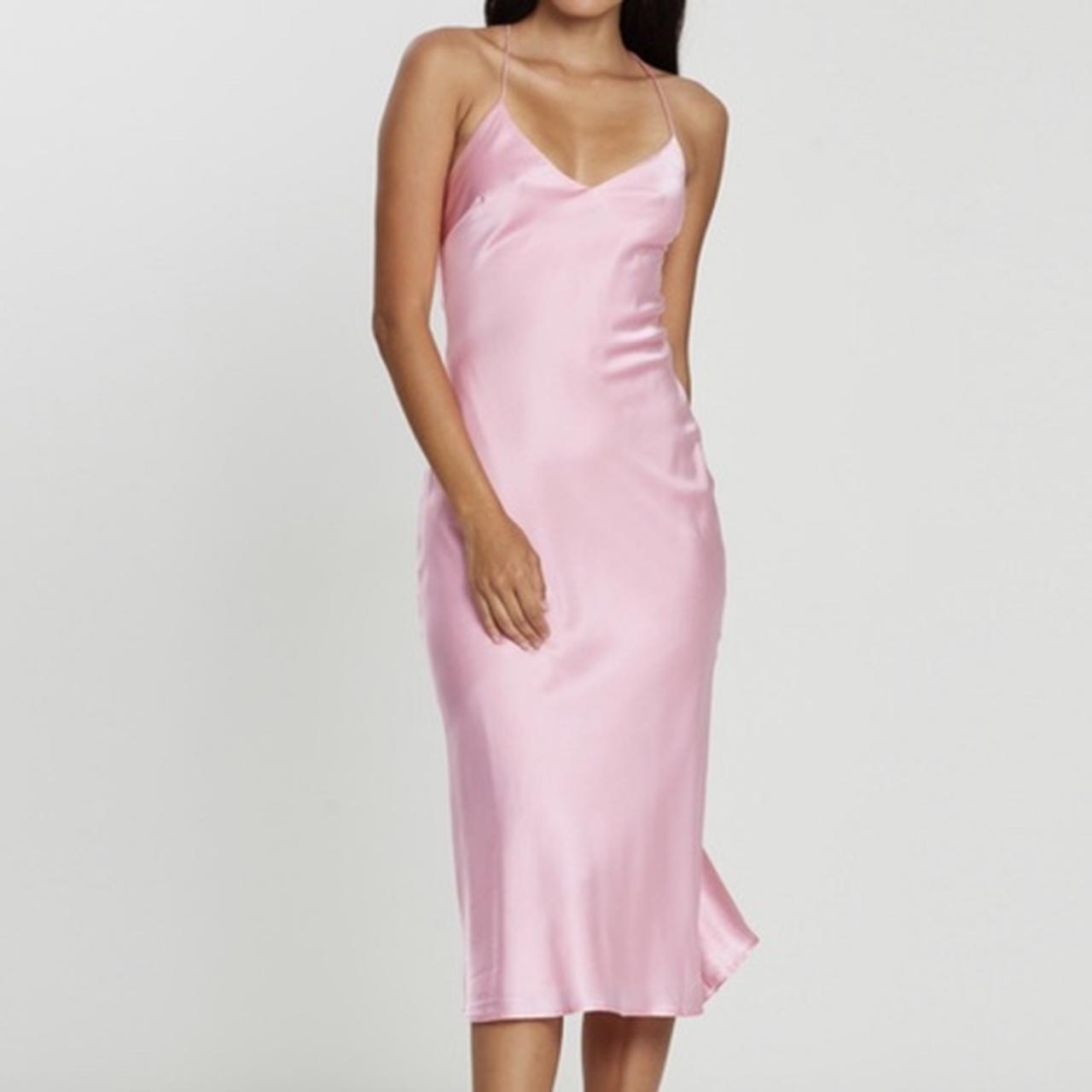 hansel and gretel pink slip dress size s rrp $300 - Depop