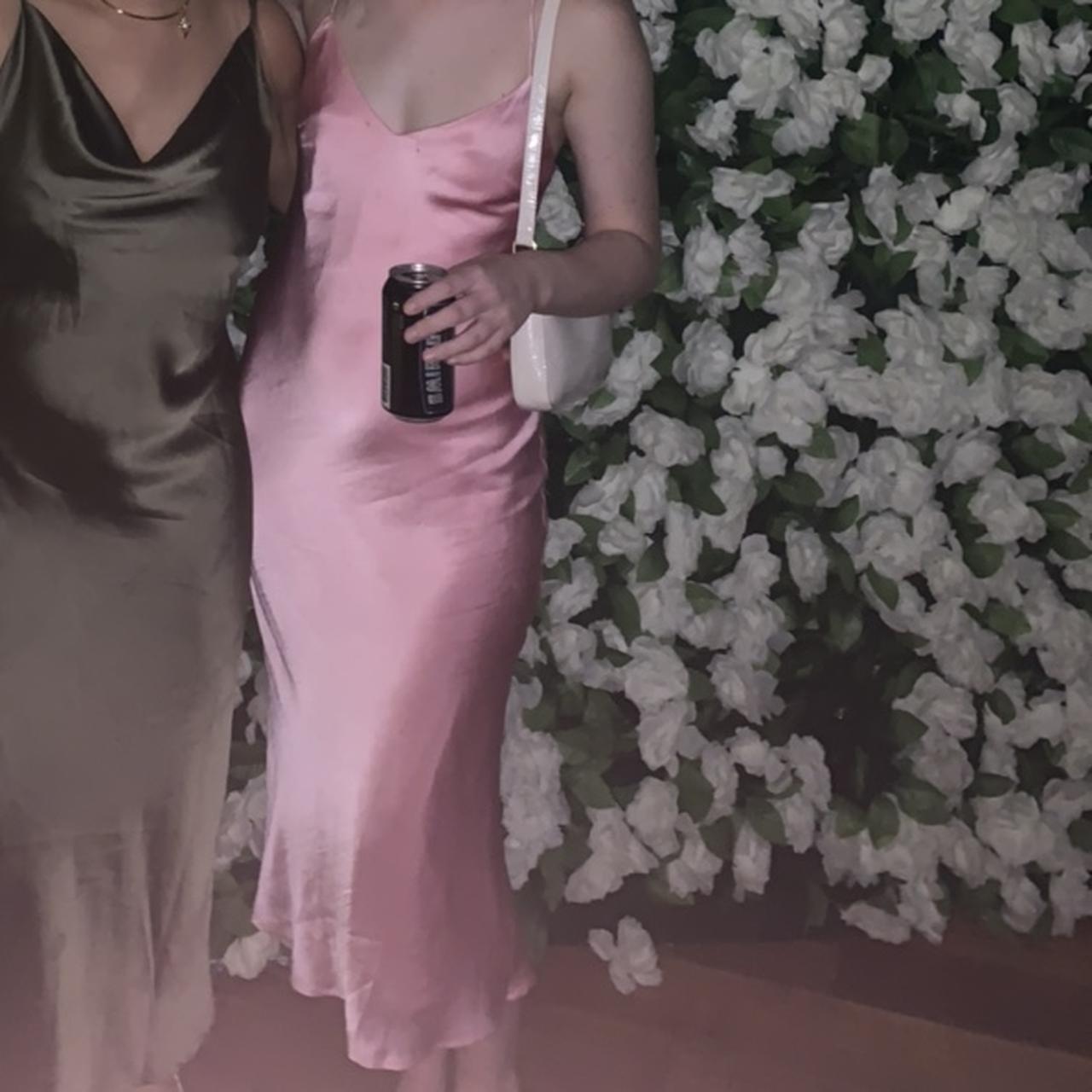 hansel and gretel pink slip dress size s rrp $300 - Depop