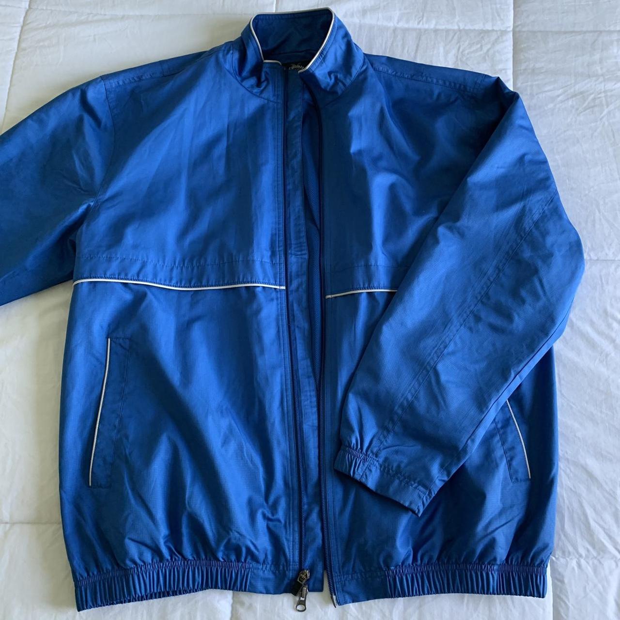 Vintage Blue Zip-up Jacket from Callaway Apparel -... - Depop