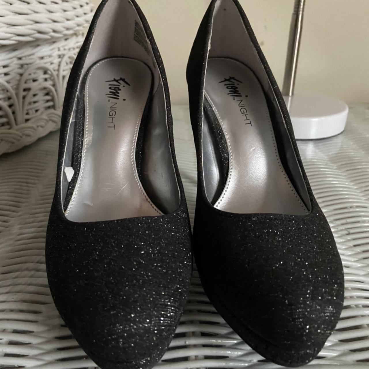Fiona Night Glitter Stilettos Worn Once - Depop