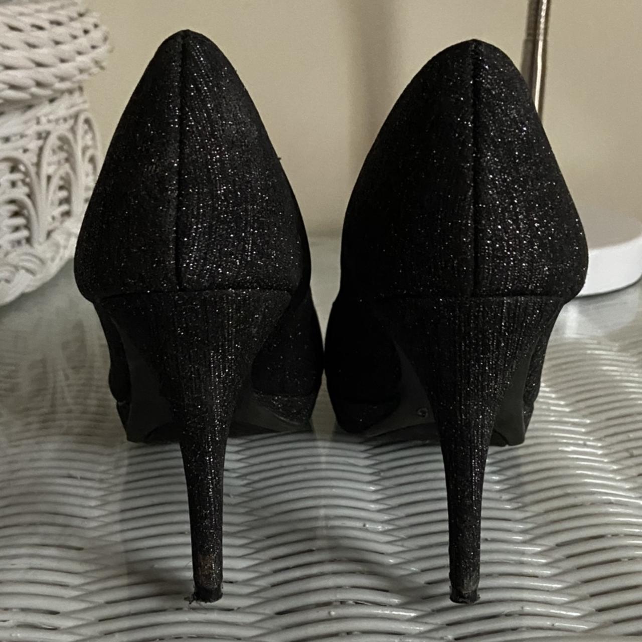 Fiona Night Glitter Stilettos Worn Once - Depop