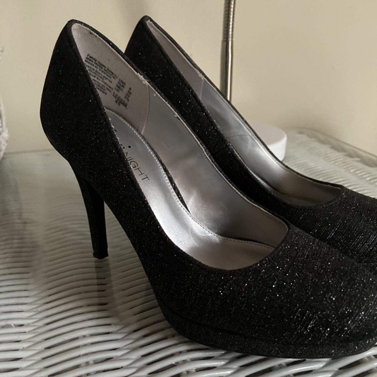 Fiona Night Glitter Stilettos Worn Once - Depop