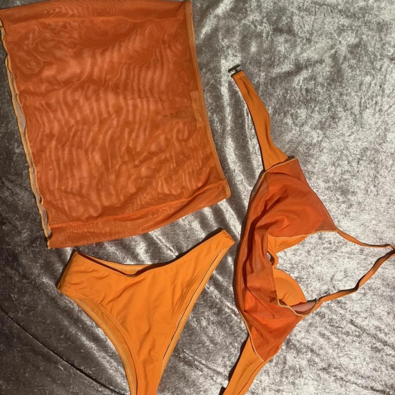 Women's Orange Bikinis-and-tankini-sets | Depop