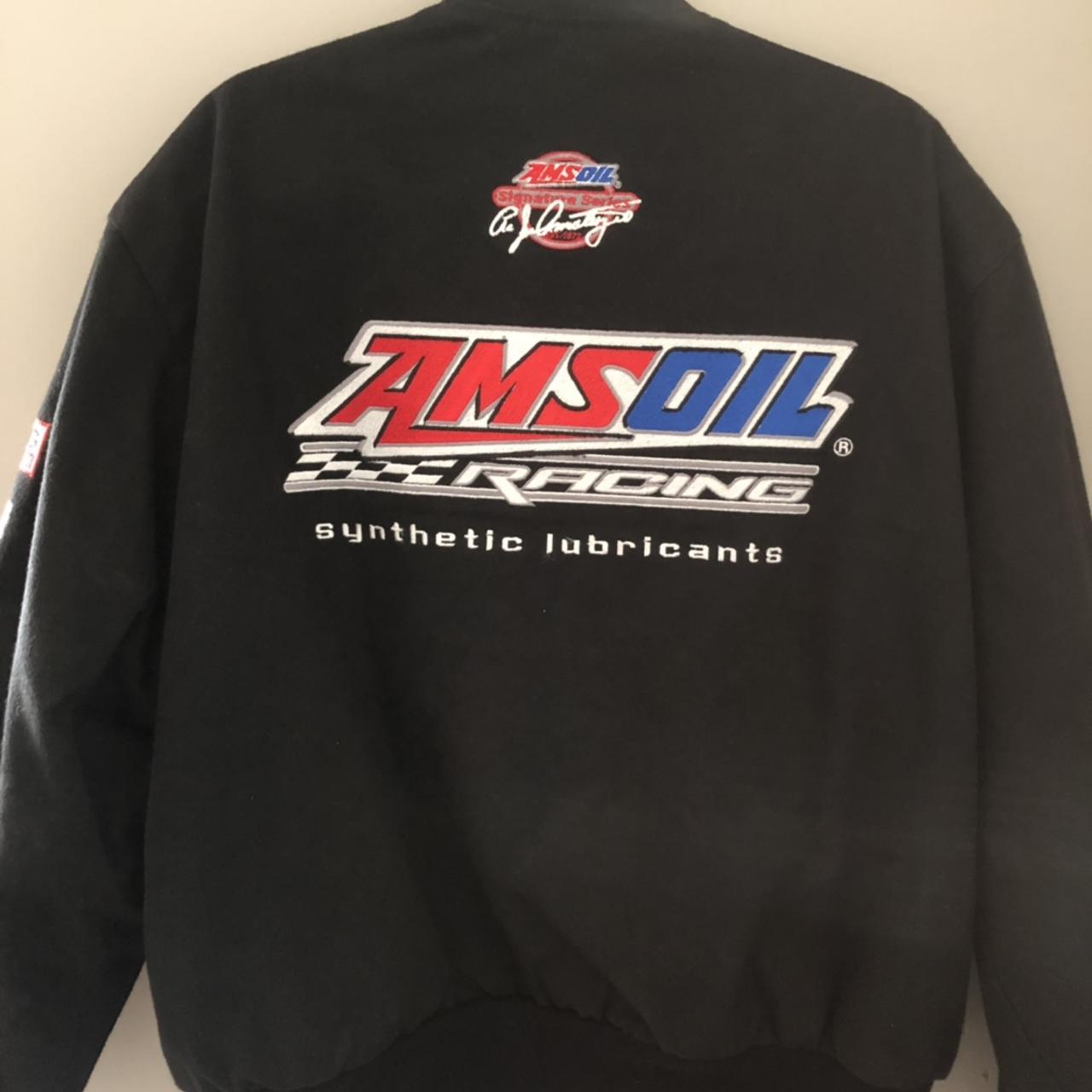 AMSOIL RACING JACKET by JM Design, size L but fits... - Depop