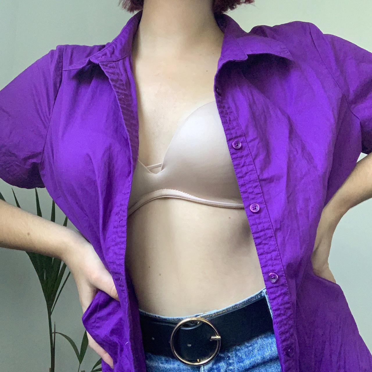 💜 Rivers Purple Button-Up Shirt 💜 instant buys... - Depop