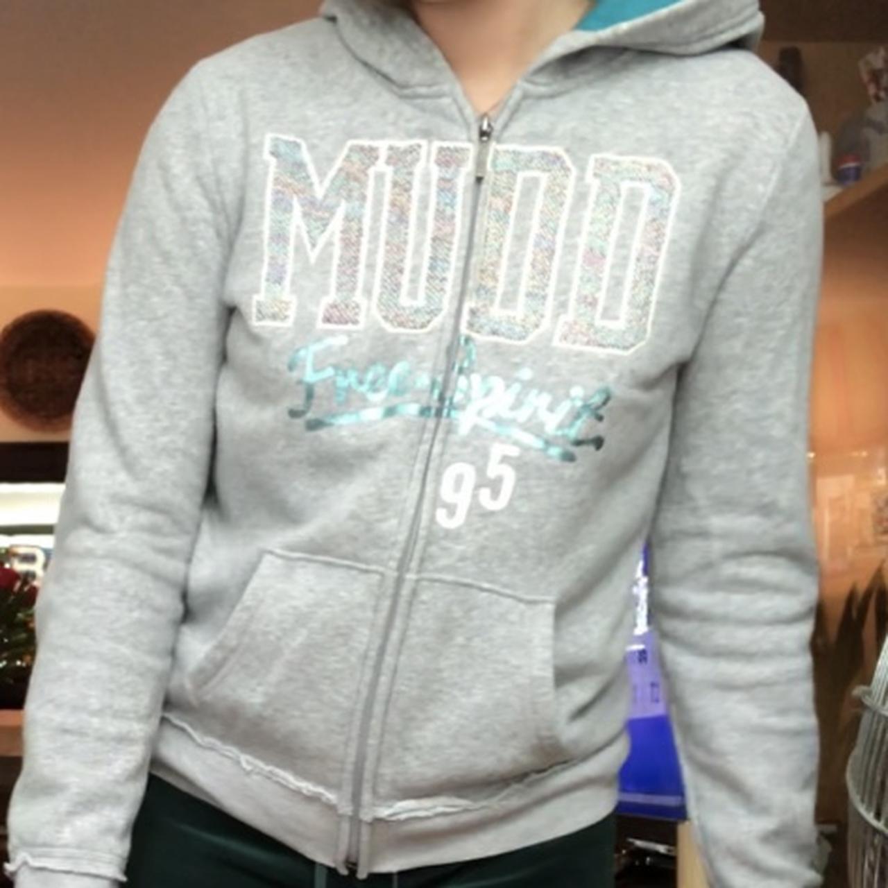 cute mudd “free spirit 95” zip hoodie. youth size 16... - Depop