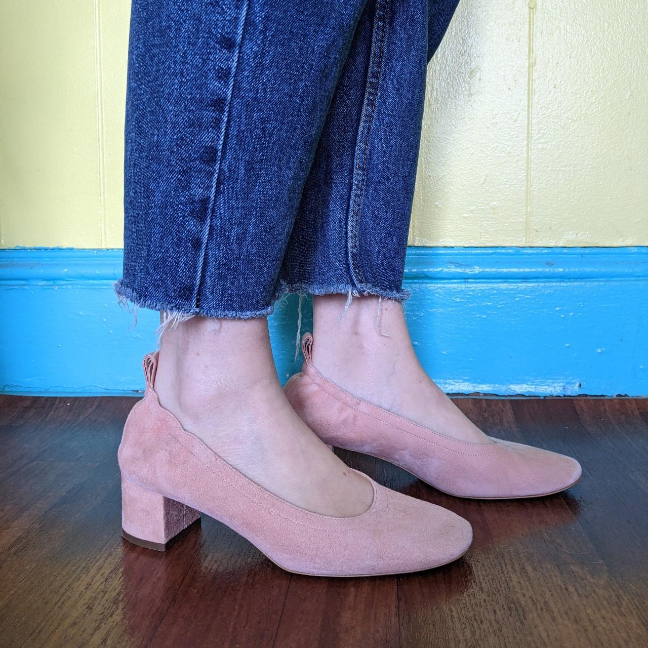 🩰 Pretty Pink Suede Heels 🩰 Everlane heels Only... - Depop