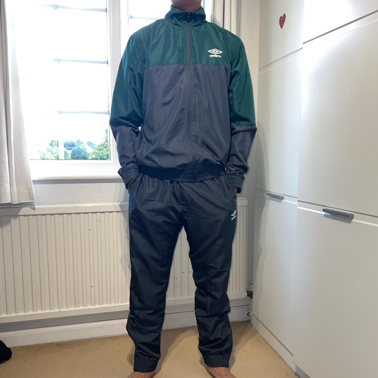 shell tracksuit vintage umbro size medium brand... - Depop