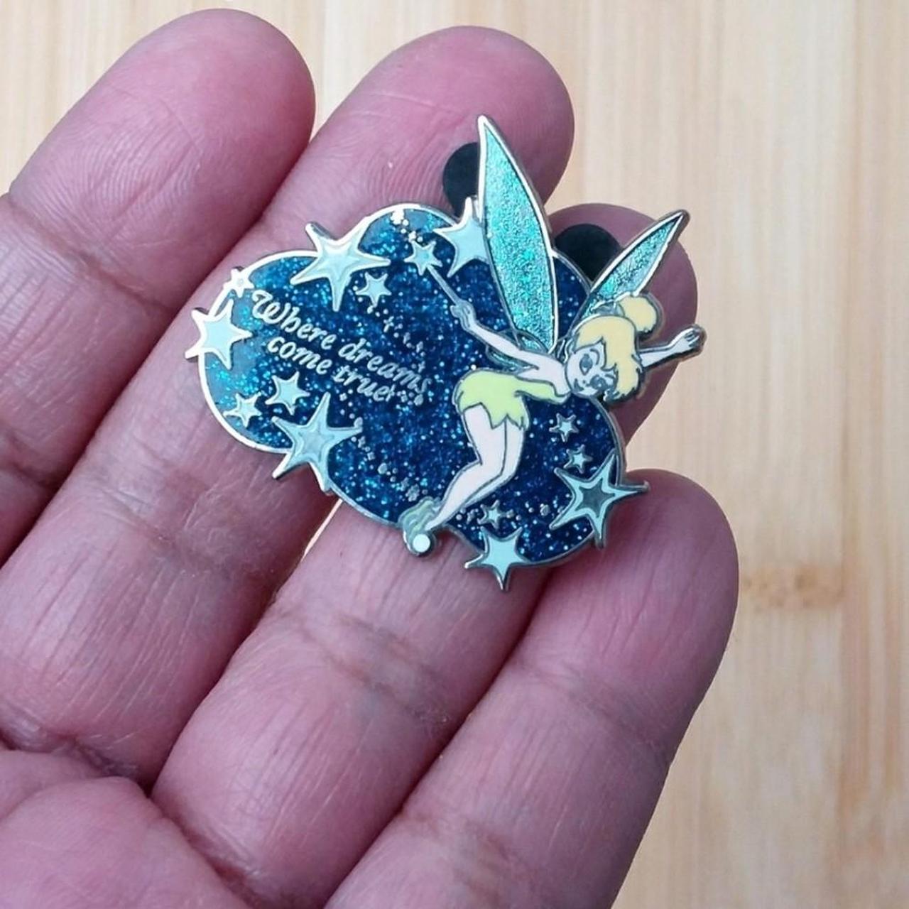 Disney Tinker Bell Pixie Dust Pin. In Excellent... - Depop