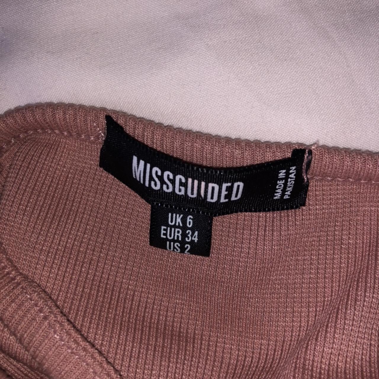 Misguided LOVE Ribbed Crop Top Square Neck Size... - Depop
