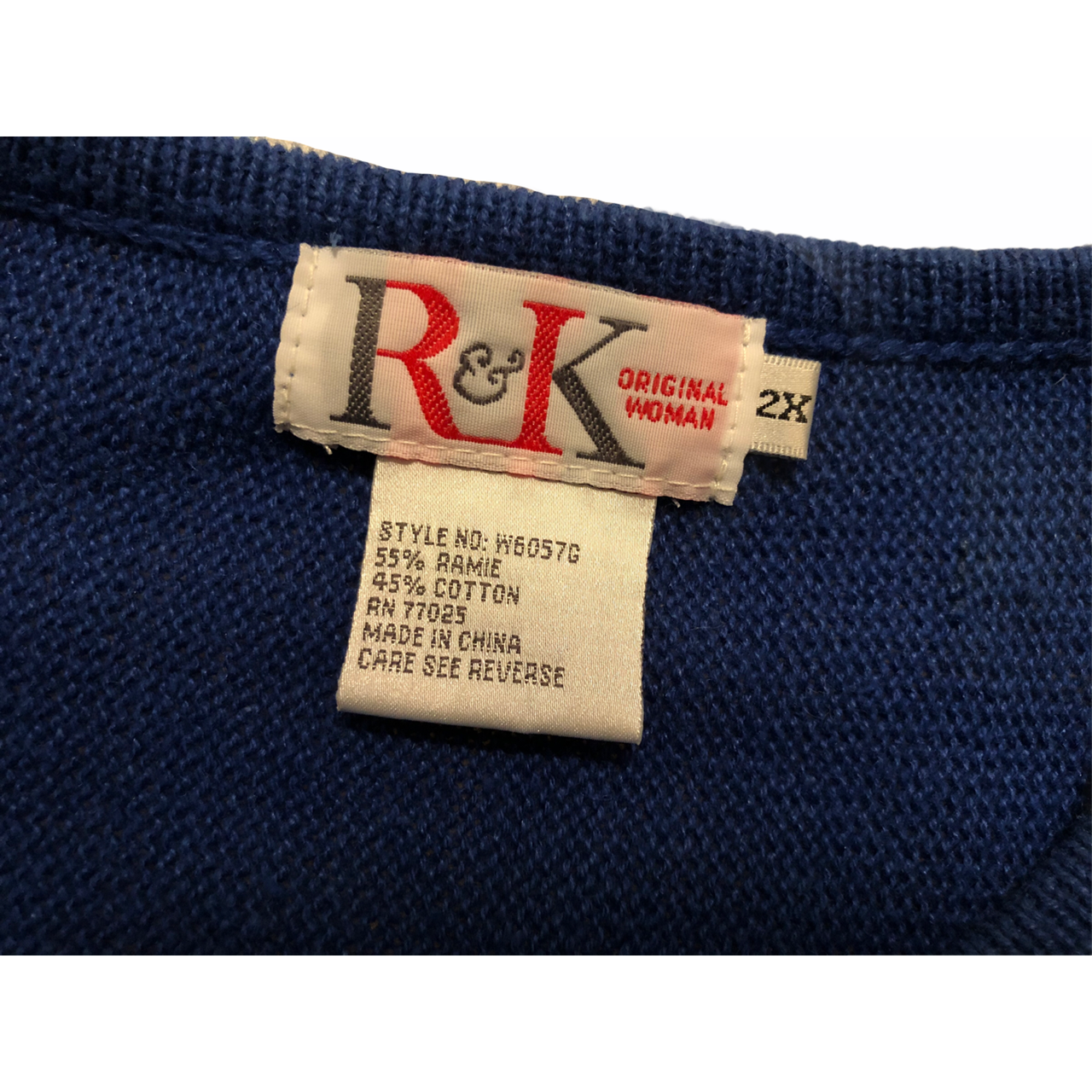 R & K Originals Vintage Embellished knit Top 90s 80s... - Depop