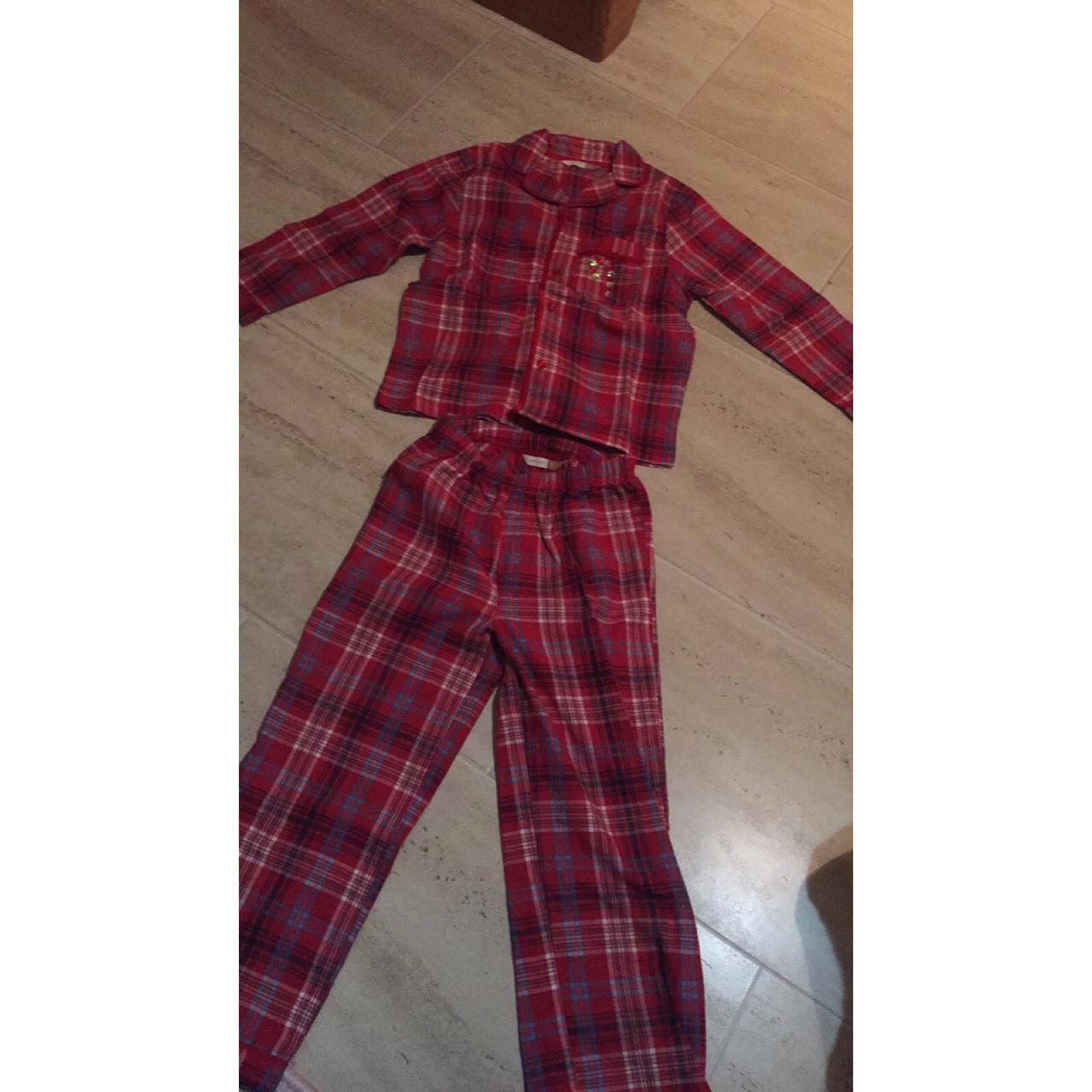 Chequered pyjama set from John Lewis for 4-6 year... - Depop
