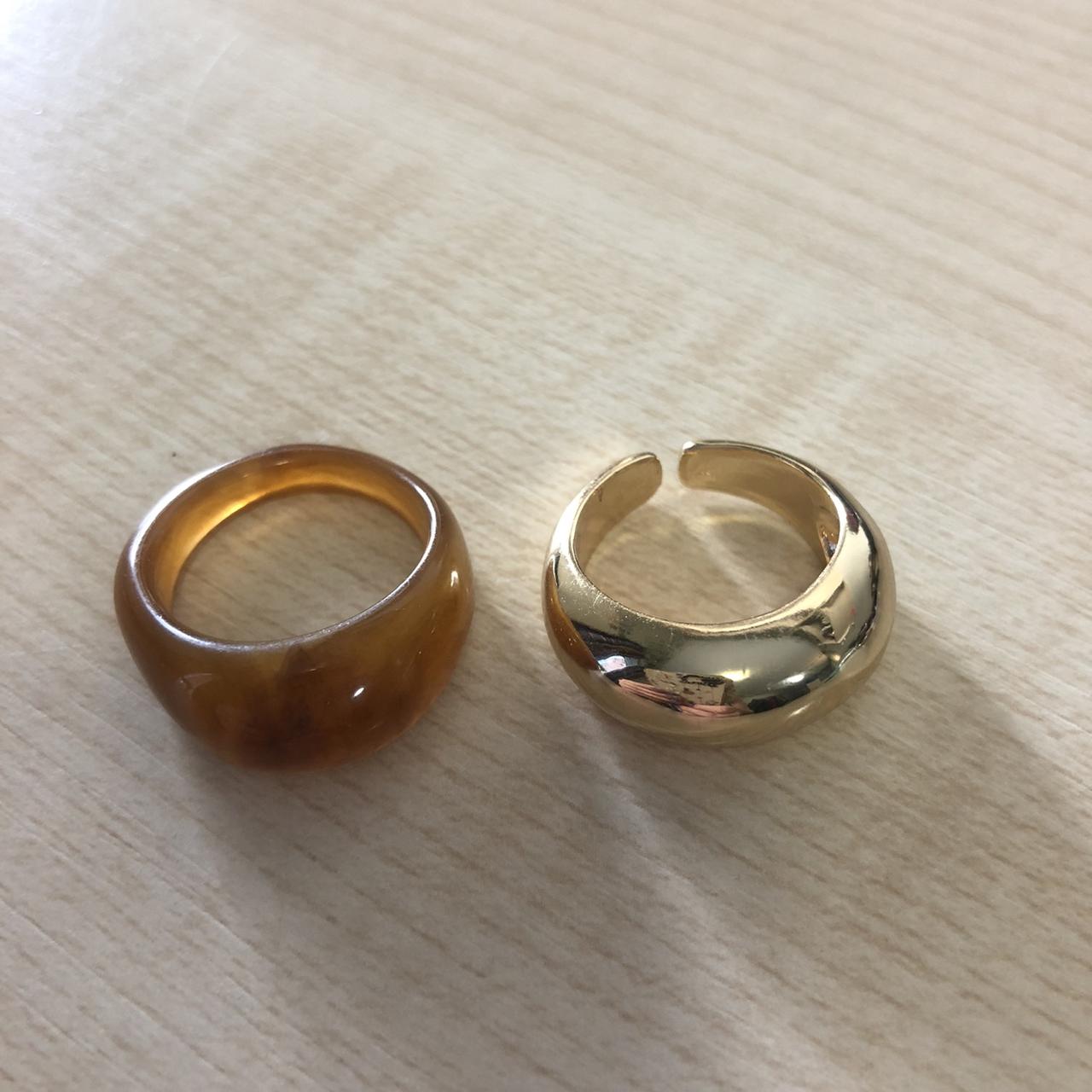 💕FREE UK SHIPPING💕 Gorgeous bubble ring set gold... - Depop